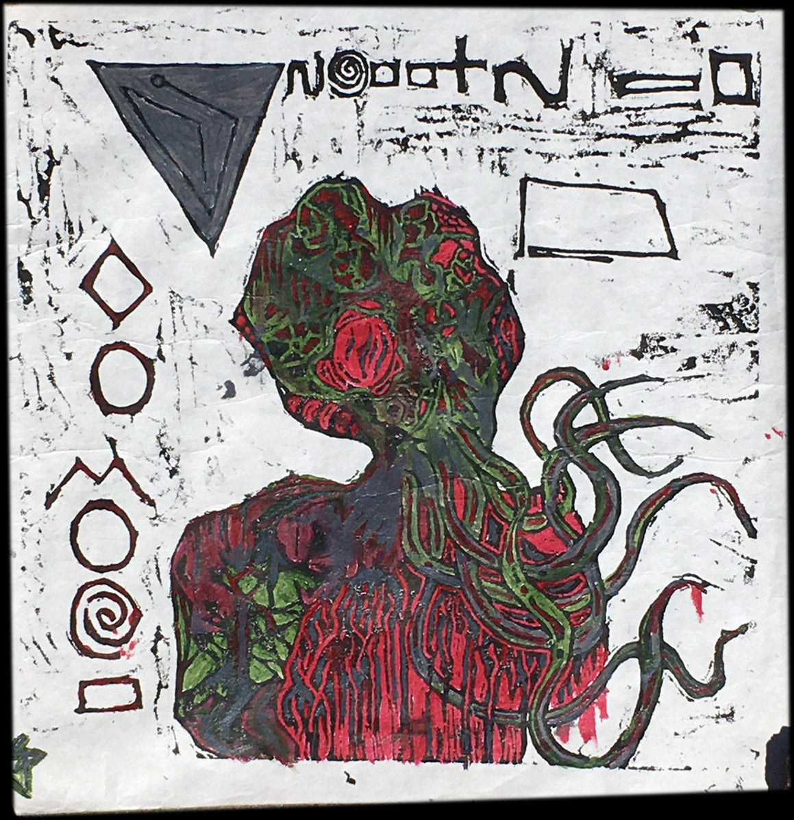 DOOM - Art by CYST POTENZA (Paint on Print) – Pit of Infinite Shadow