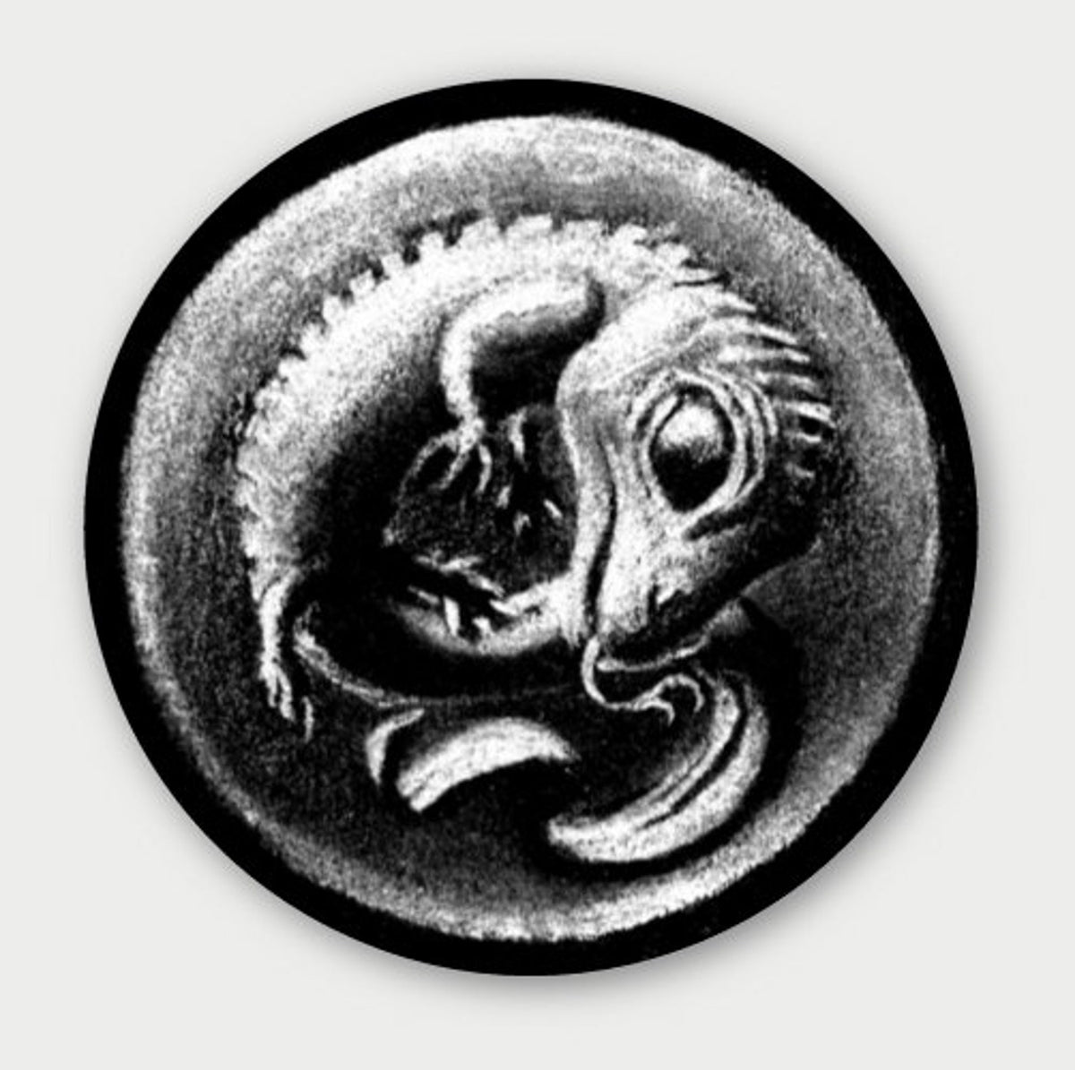 Gecko "Demon" Sticker (By Josh Yelle) – Pit of Infinite Shadow